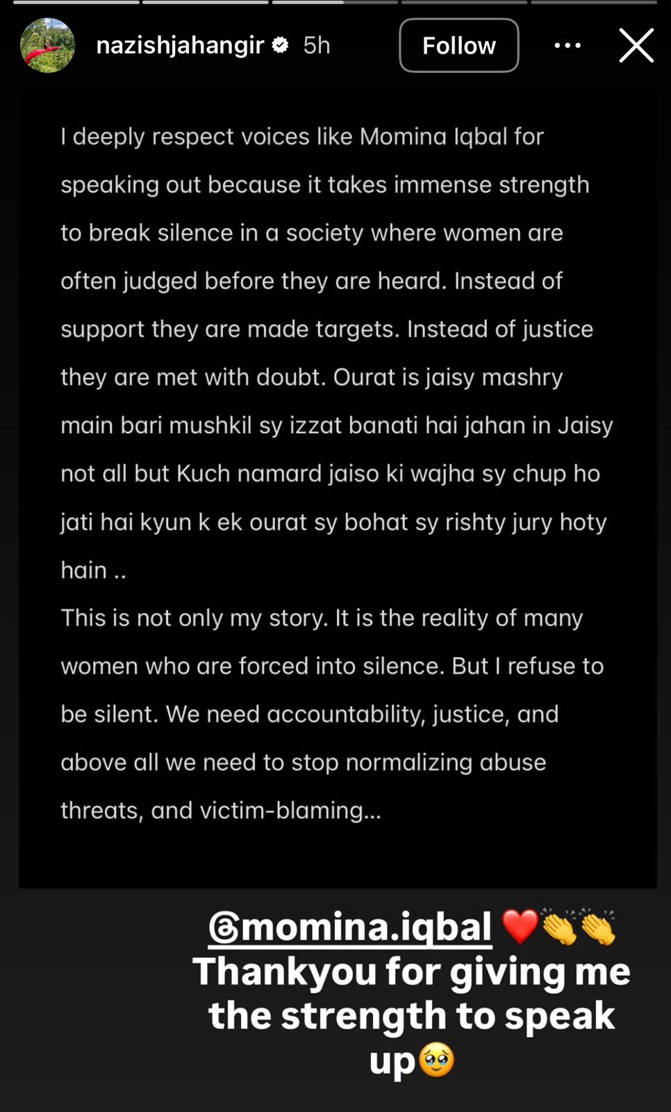 Nazish Jahangir breaks silence after facing harassment and threats